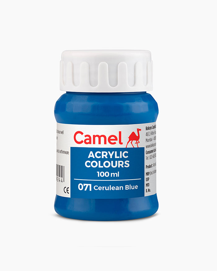 Camel Acrylic Paint Cerulean Blue 100ml, Ultra range – Sketch Lobby