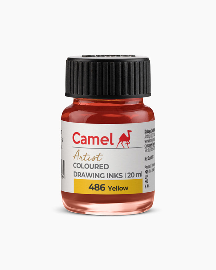 Camel Drawing Ink Yellow 20ml – Sketch Lobby